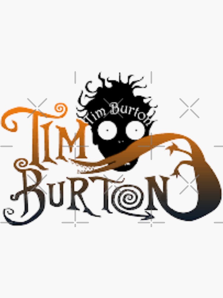 "Tim Burton" Sticker for Sale by LiluBellelule | Redbubble