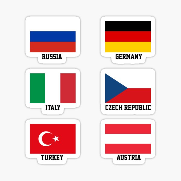 Sticker for Sale mit "Länderflaggen Sticker Pack 2 -" von ...