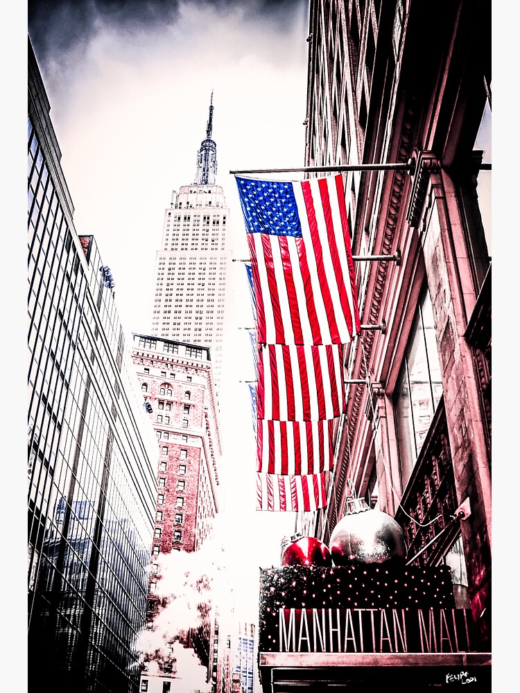 "Manhattan Symbols" Sticker by FelipeLodi | Redbubble