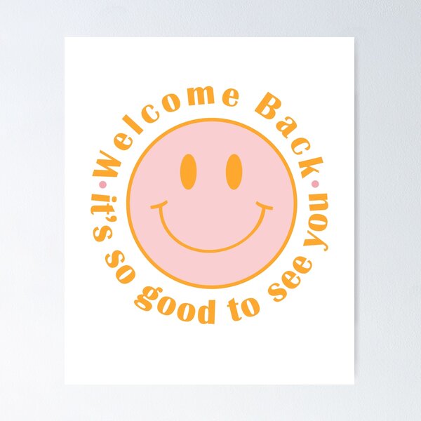 "Welcome Back Smiley Face Back To School Teacher youth Grade " Poster ...