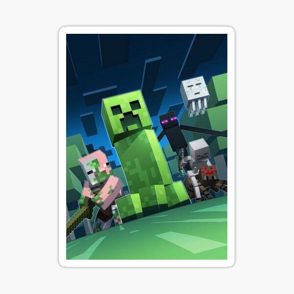 "Minecraft all mobs" Sticker for Sale by DanDaniel1203 | Redbubble