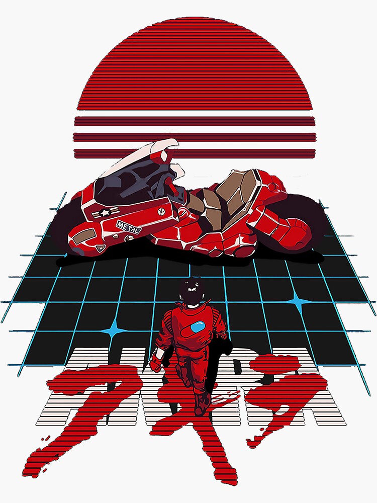 "Akira - vintage anime movie" Sticker for Sale by warfoo | Redbubble