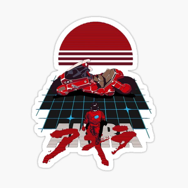 "Akira - vintage anime movie" Sticker for Sale by warfoo | Redbubble