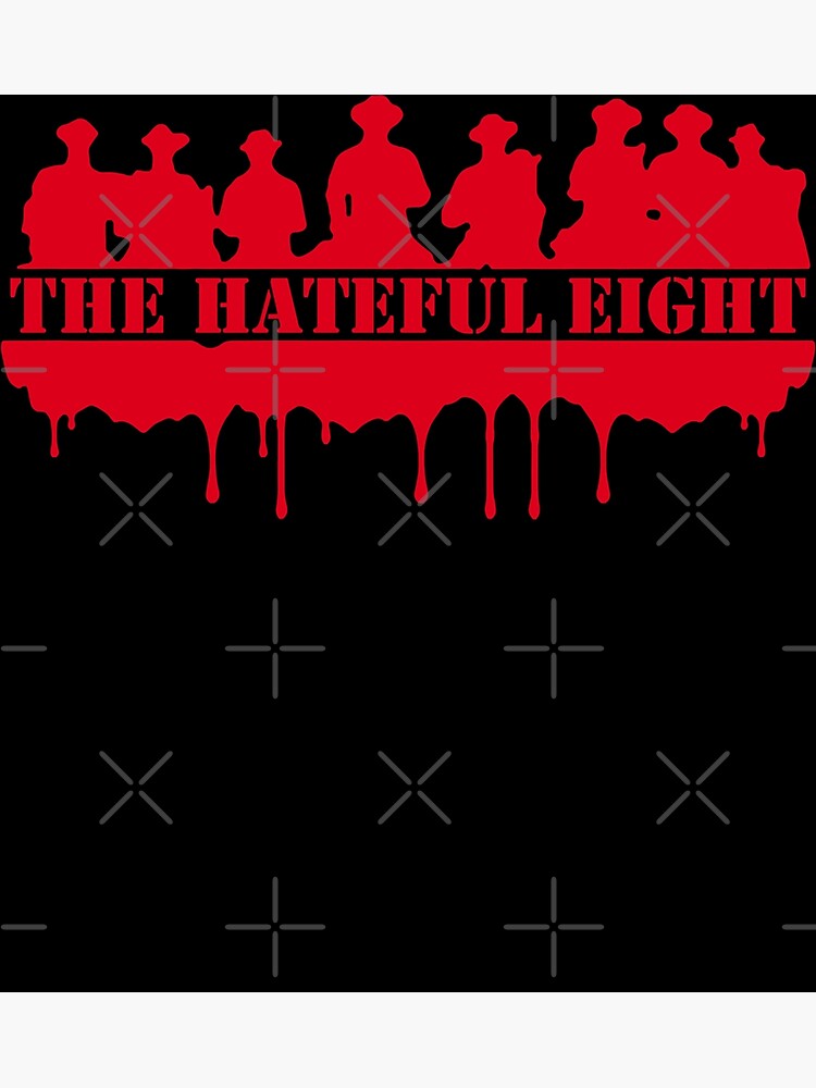 "The Hateful Eight pink logo" Poster by MartinHung | Redbubble