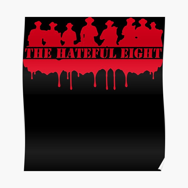 "The Hateful Eight pink logo" Poster by MartinHung | Redbubble