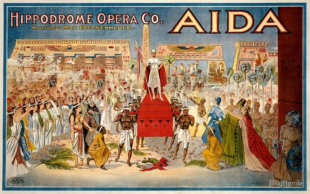 "Aida Opera Poster" by BillyBernie | Redbubble