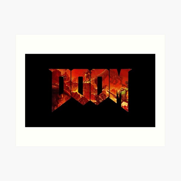 "Doom - video game logo" Art Print by warfoo | Redbubble
