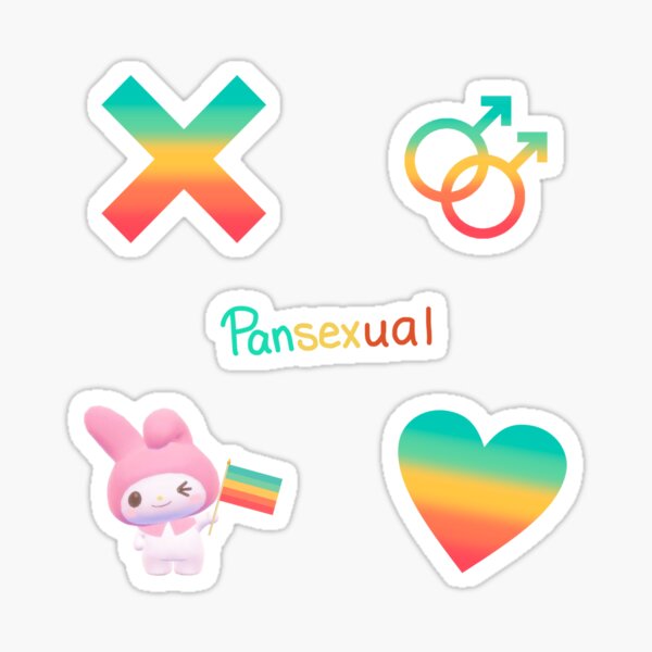 "pansexual pack" Sticker for Sale by celestivl | Redbubble