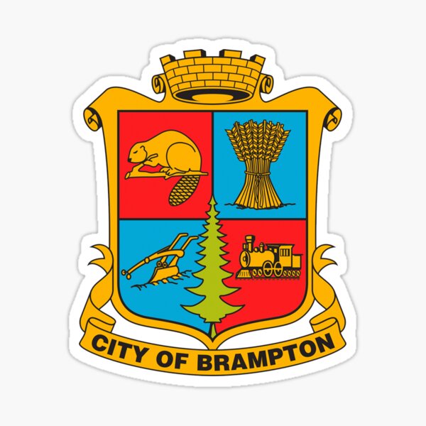 "Brampton Flag Decal" Sticker for Sale by zsonn | Redbubble