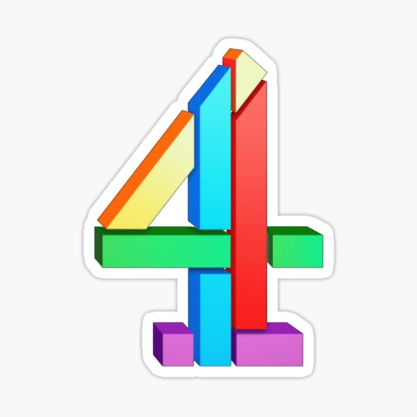 "Channel 4 retro logo 7" Sticker for Sale by tephenfa | Redbubble