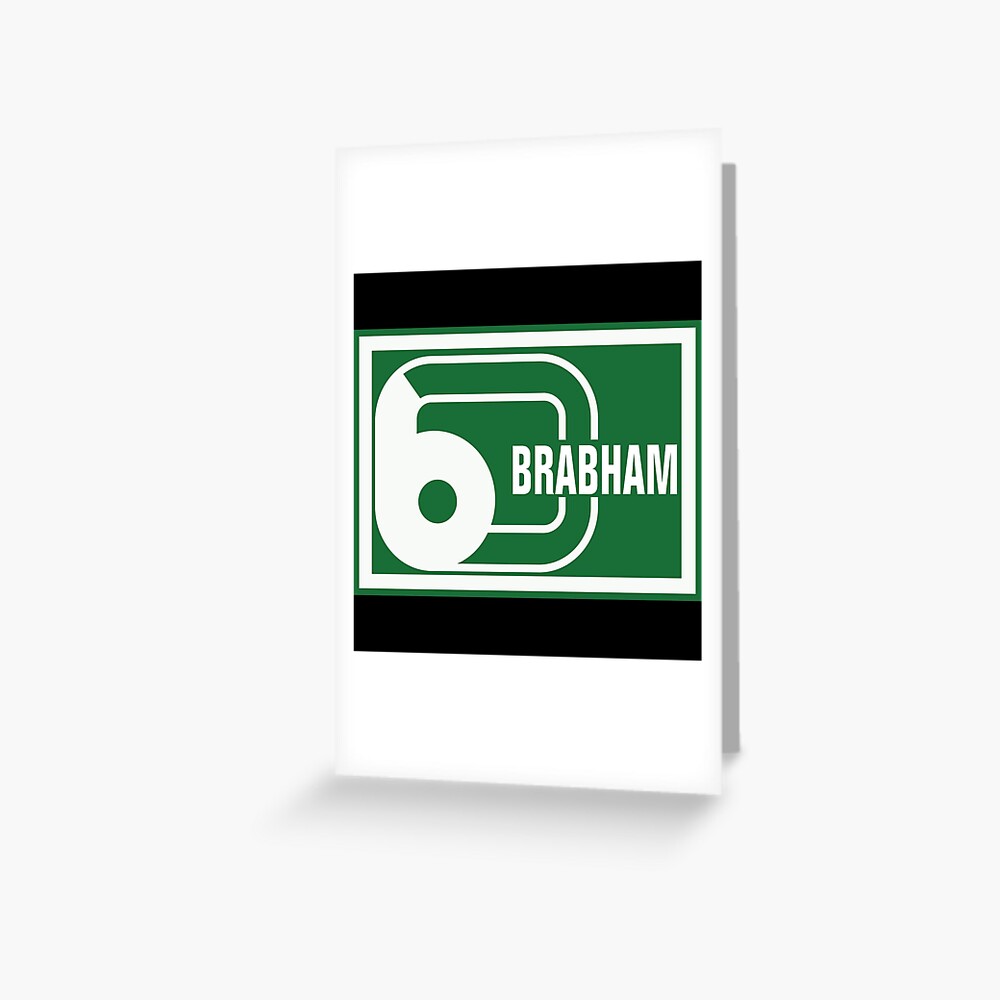 "Logo of the vanished Brabham racing team" Greeting Card for Sale by ...