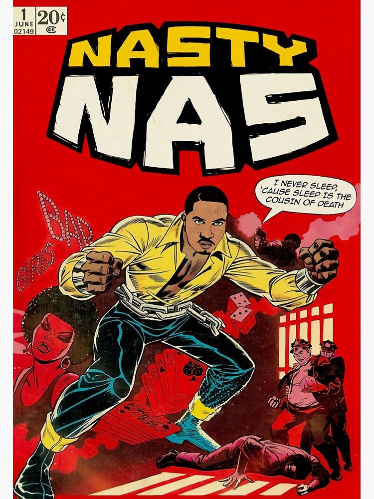 "Nasty Nas Retro Music Poster" Poster by BLONDEAESTHETIC | Redbubble