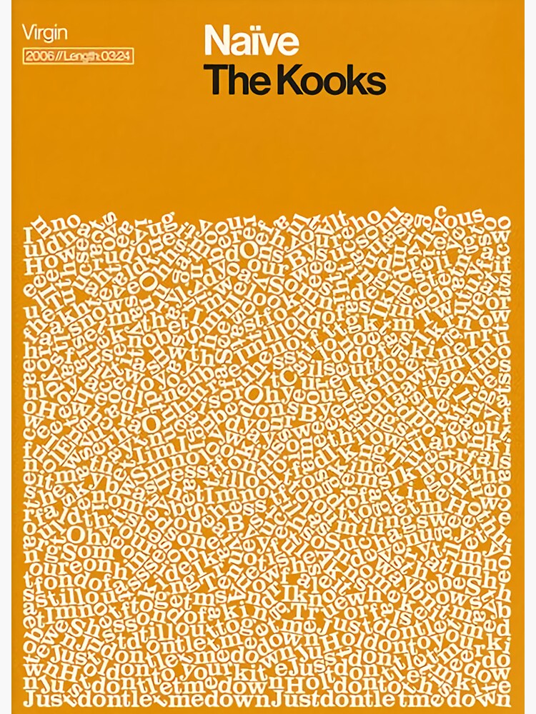 "The Kooks Poster" Sticker for Sale by BLONDEAESTHETIC | Redbubble