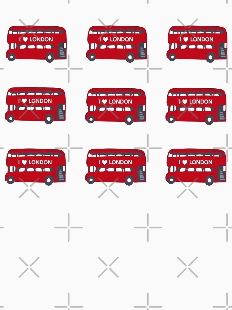 "London red bus pattern | London | London bus " T-shirt for Sale by ...