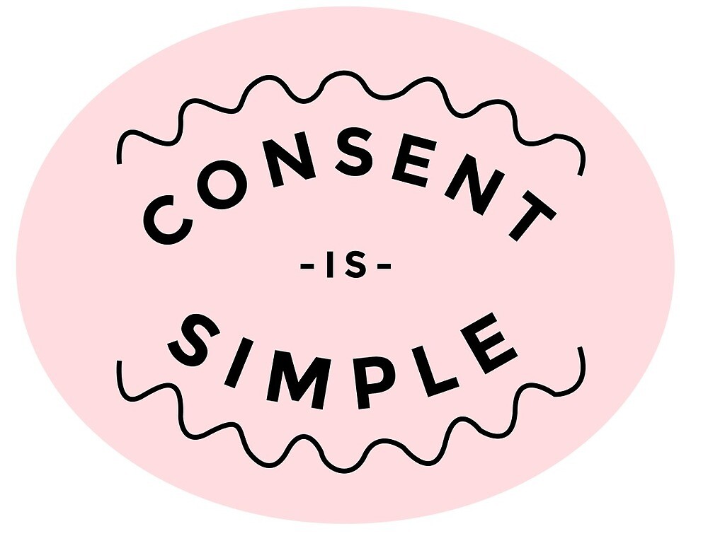 "Consent is Simple - Pink" by projectconsent | Redbubble