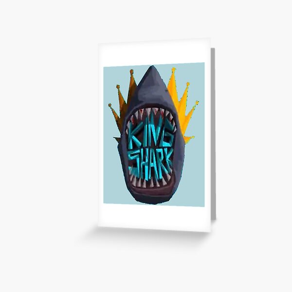 "king Shark Nom Nom Logo" Greeting Card for Sale by 3rdeyegirl | Redbubble