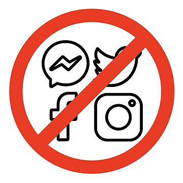 "NO SOCIAL MEDIA" Poster for Sale by André Cremers | Redbubble