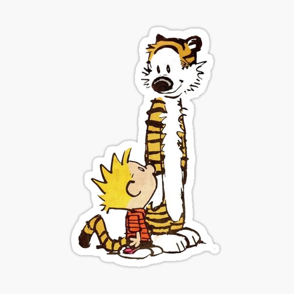 "Bill watterson,calvin" Sticker for Sale by carolcwynn | Redbubble
