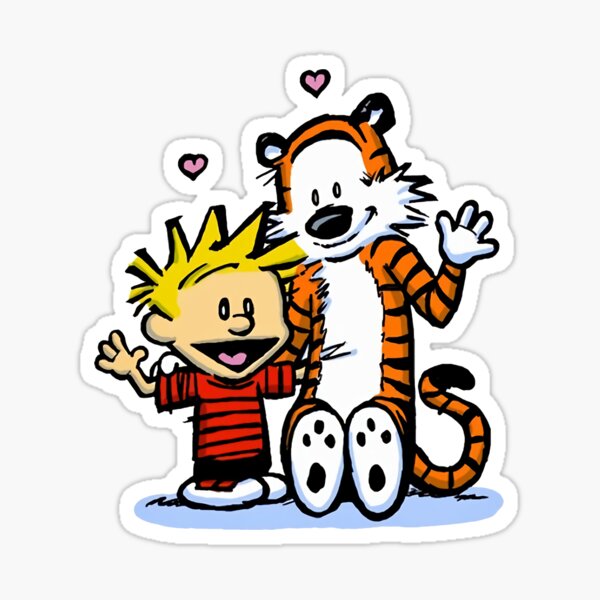 "Bill watterson,calvin" Sticker for Sale by carolcwynn | Redbubble