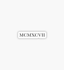 Roman Numerals: Stickers | Redbubble