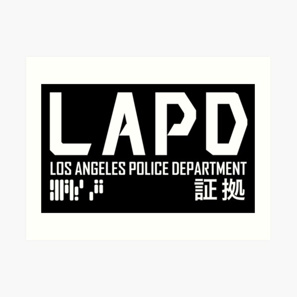 "LAPD" Art Print for Sale by KTmS | Redbubble