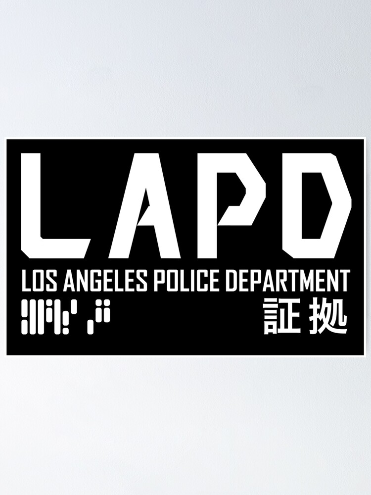 "LAPD" Poster for Sale by KTmS | Redbubble