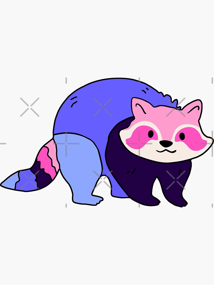 "Subtle Omnisexual Raccoon. omnisexual raccoon. omni raccoon" Sticker ...