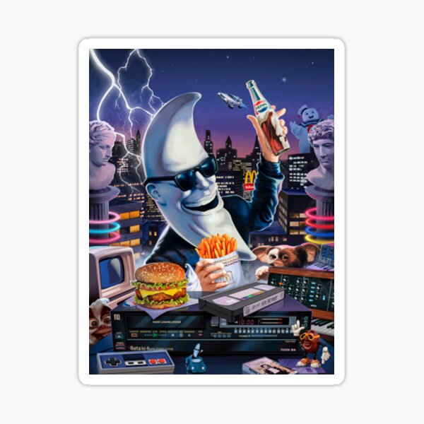 "80s Mac Tonight " Sticker for Sale by JacksonCruz | Redbubble