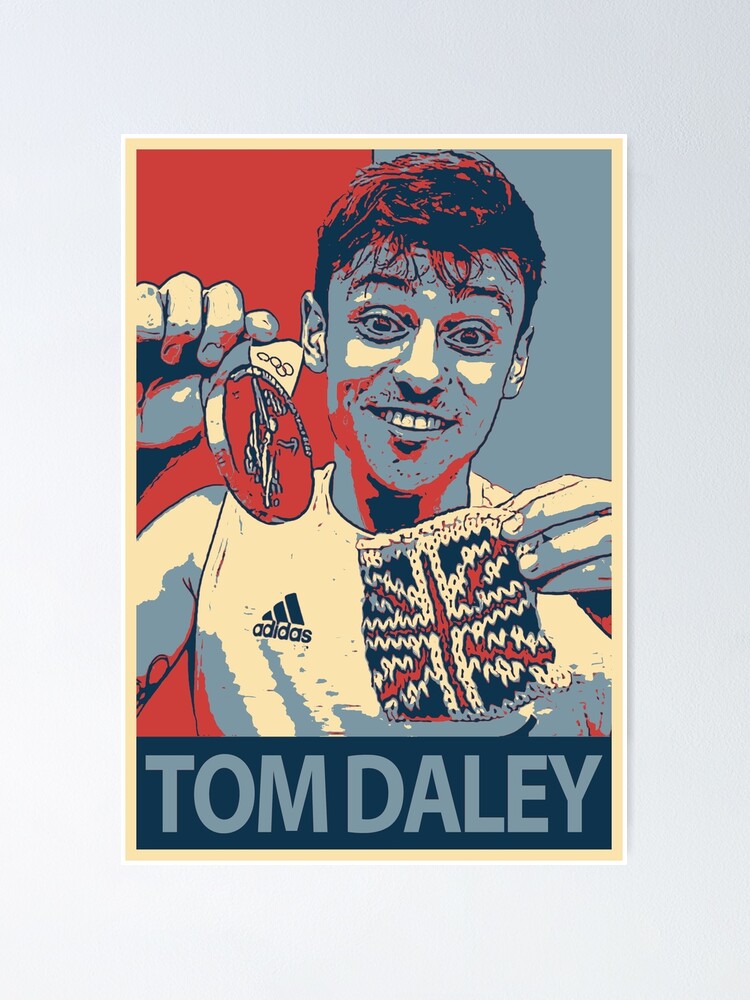 "Tom Daley" Poster by Wispery | Redbubble