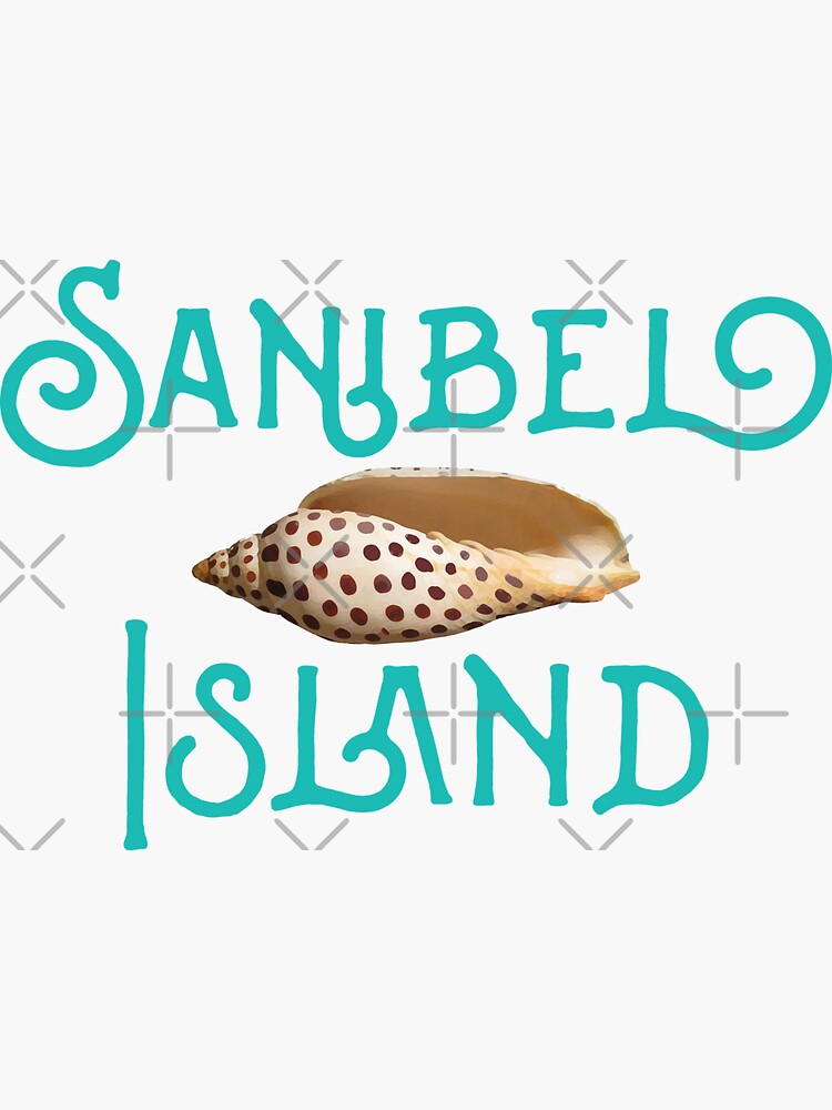 "Sanibel Island Florida souvenir shelling " Sticker for Sale by ...