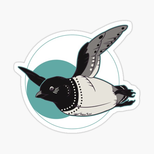 "Avian August 8 - Dovekie" Sticker for Sale by KeesKiwi | Redbubble