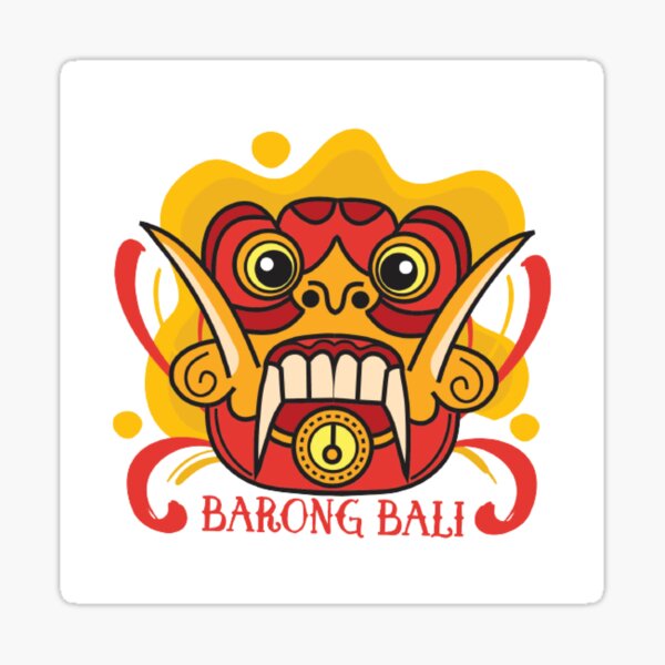 "Barong Bali" Sticker for Sale by Indoculture | Redbubble