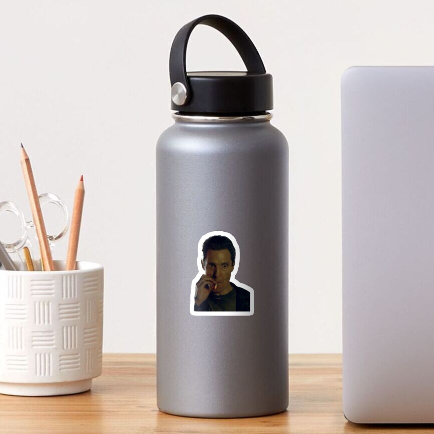 "TRUE DETECTIVE RUST COHLE SMOKING STICKER" Sticker for Sale by ...