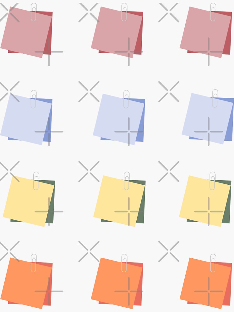 "Rainbow Post Its Bujo Sticker Set" Sticker for Sale by Shyannegarland ...