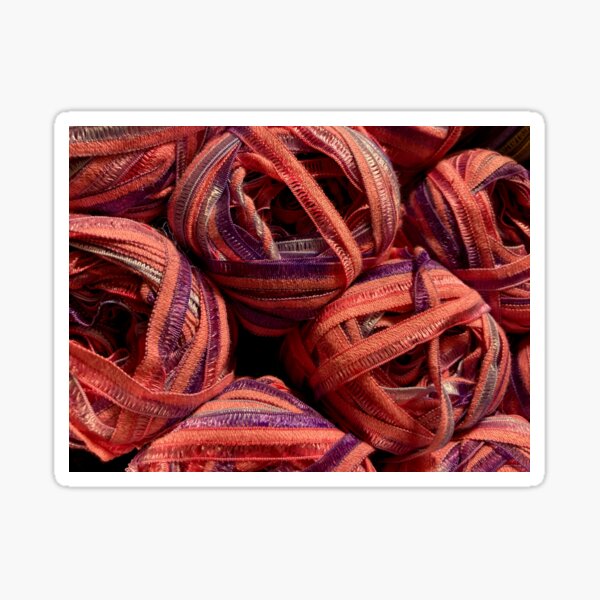 "Colorful yarn" Sticker for Sale by JuliVogel | Redbubble