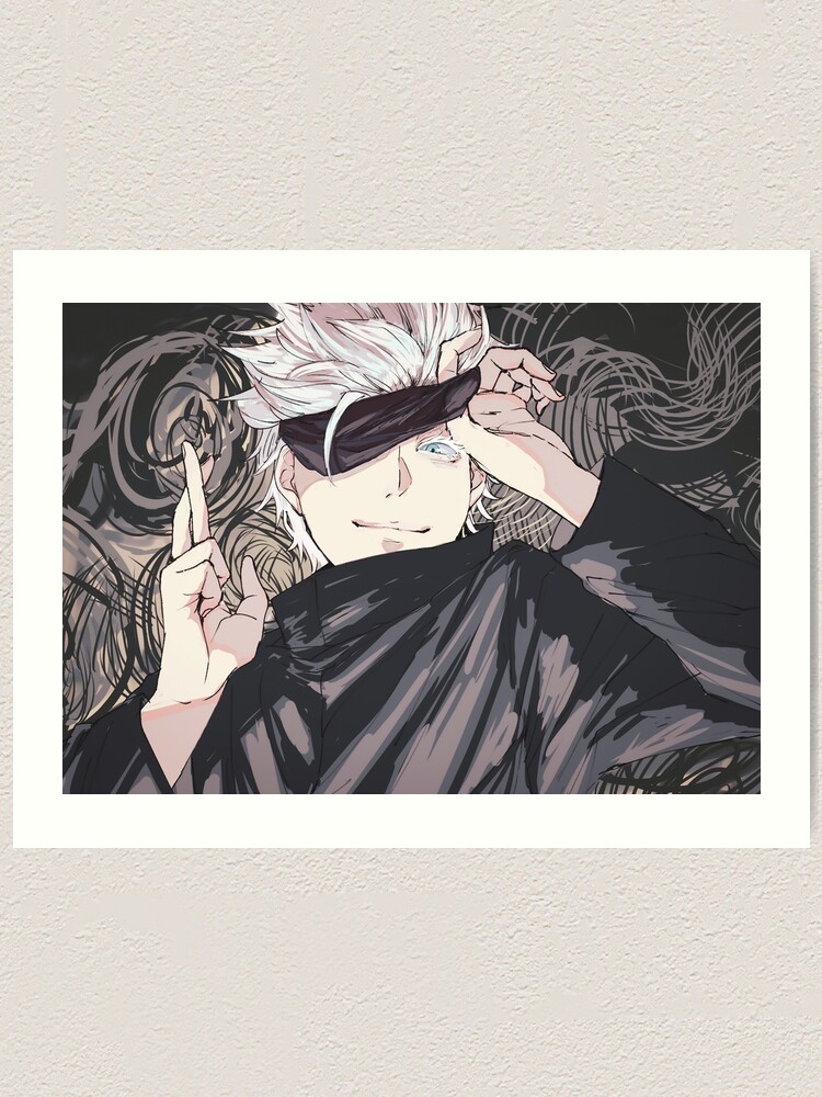 "Anime Satoru Gojo Horizontal Fan Art, Jujutsu Kaisen Fan Art Poster ...
