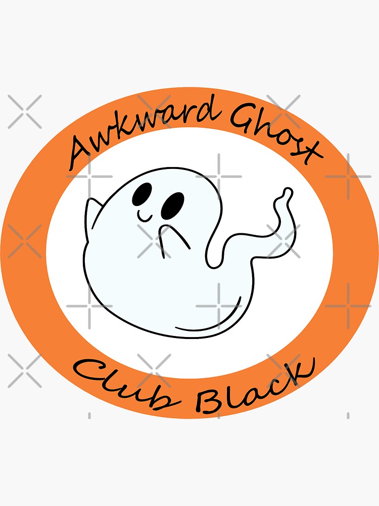 " Awkward Ghost Club Black - funny spooky Halloween gifts for October ...