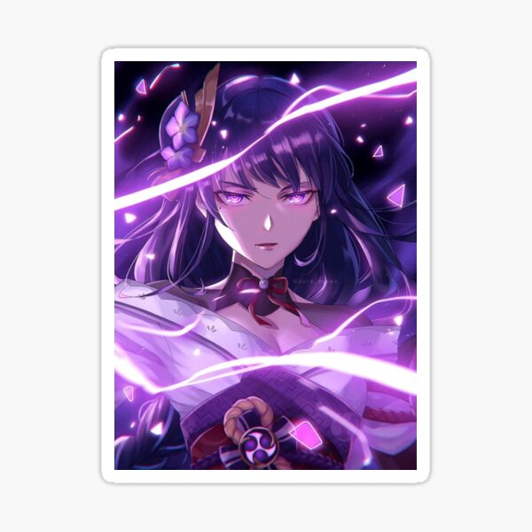 "Genshin Impact Raiden Shogun (Art Design)" Sticker for Sale by ...