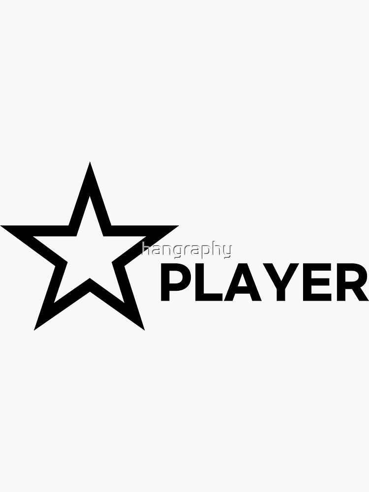 "STAR PLAYER" Sticker for Sale by hangraphy | Redbubble