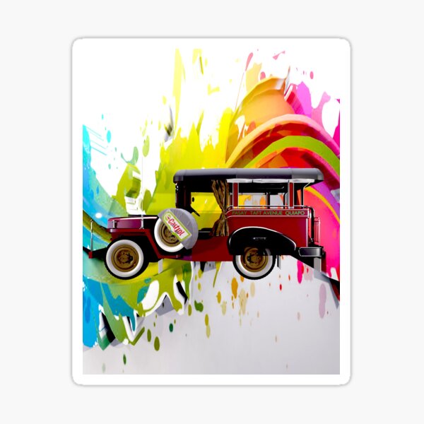 "Jeepney" Sticker for Sale by LOCALARTIN | Redbubble