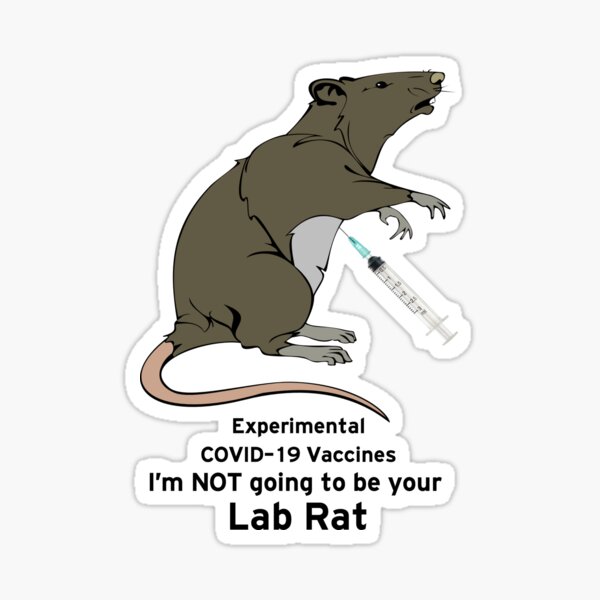 "Provocative I'm Not Your Lab Rat Design" Sticker for Sale by ...