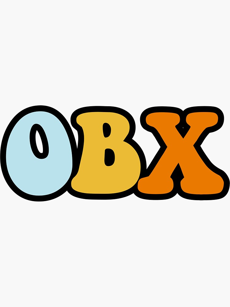 "OBX" Sticker for Sale by celestivl | Redbubble
