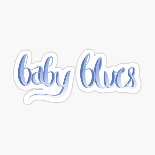 "Baby Blues" Sticker for Sale by avacado-designs | Redbubble