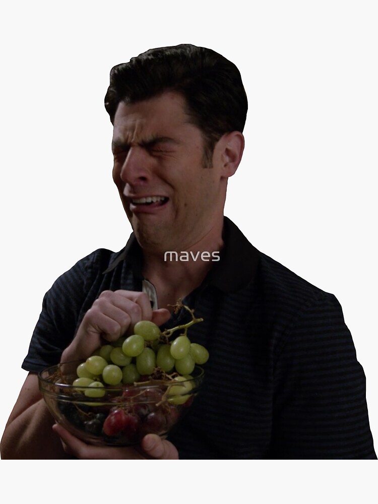 "schmidt crying" Sticker for Sale by maves | Redbubble