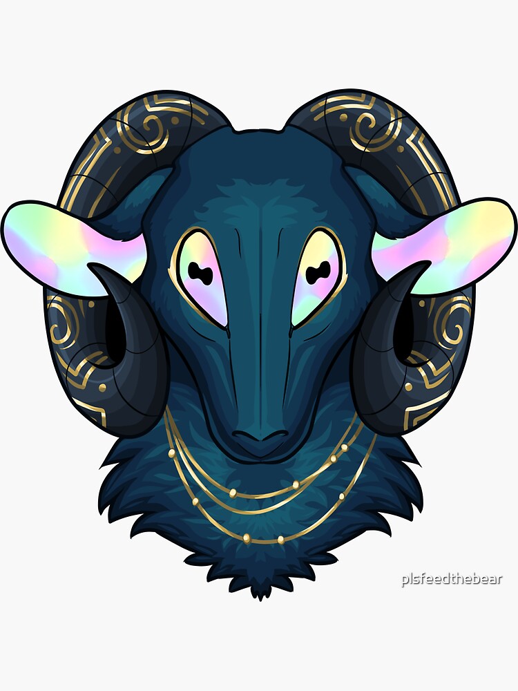 "Magic Goat" Sticker for Sale by plsfeedthebear | Redbubble