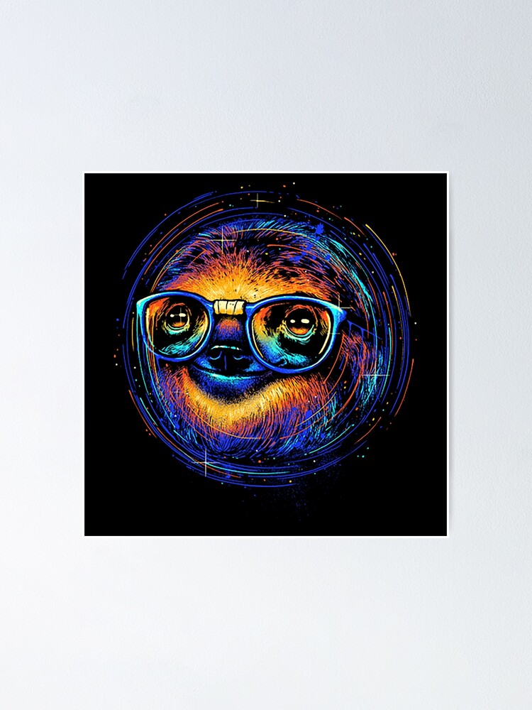 "Cosmic Sloth" Poster for Sale by DeimosArt | Redbubble
