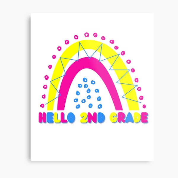 " Hello Second Grade - 2nd Grade- Back to School - Cute Kids - Funny ...