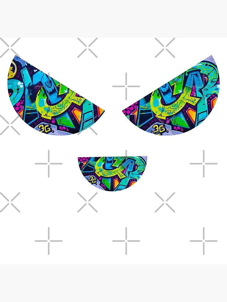 "Colorful graffiti face shape- graffiti aesthetic style" Poster by Red ...