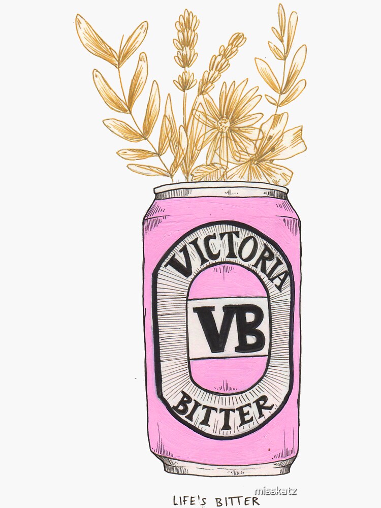 "Victoria Bitter" Sticker for Sale by misskatz | Redbubble