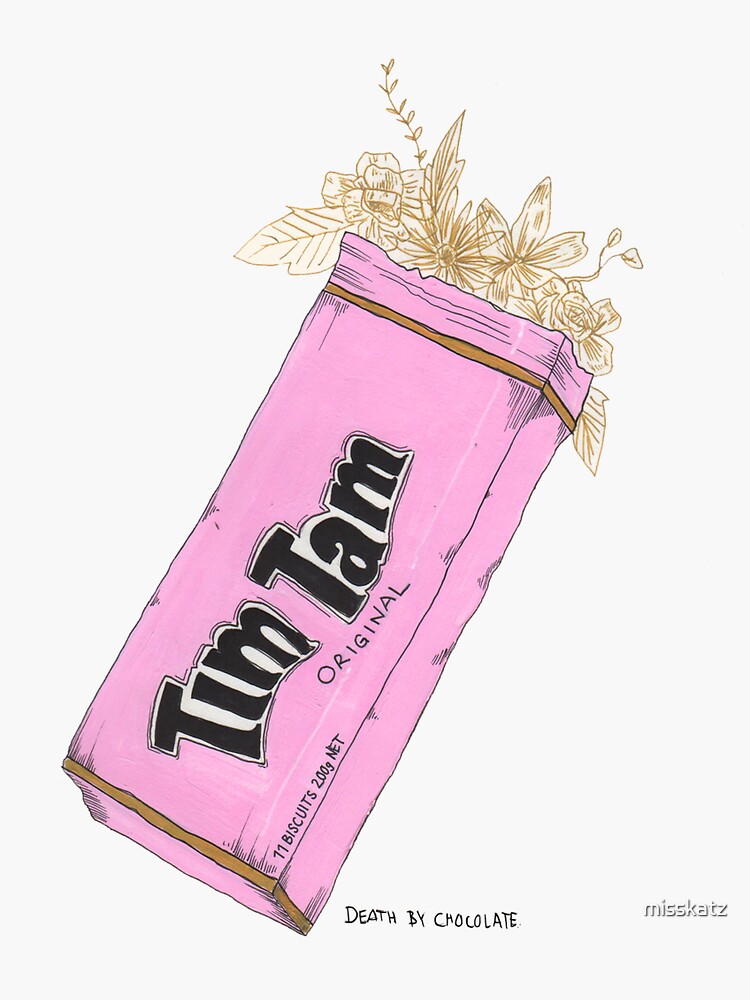 "Tim Tam" Sticker for Sale by misskatz | Redbubble